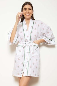 CottonReal Bouquet Flora Robe – Silk Sisters (Otley)